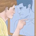 Guy pointing at mirror Meme Generator