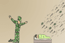 Soldier not protecting child Meme Generator