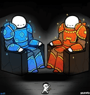 guy with happy face crying mask Meme Generator