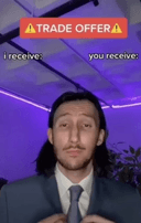 Hand hitting blue button Meme Generator
