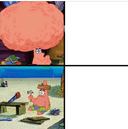 smart and dumb patrick Meme Generator