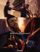 guy with happy face crying mask Meme Generator